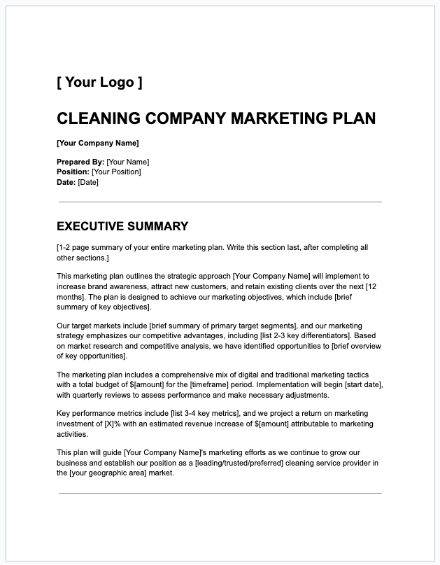 20 Professional Cleaning Business Templates Every Pro Needs to Run ...